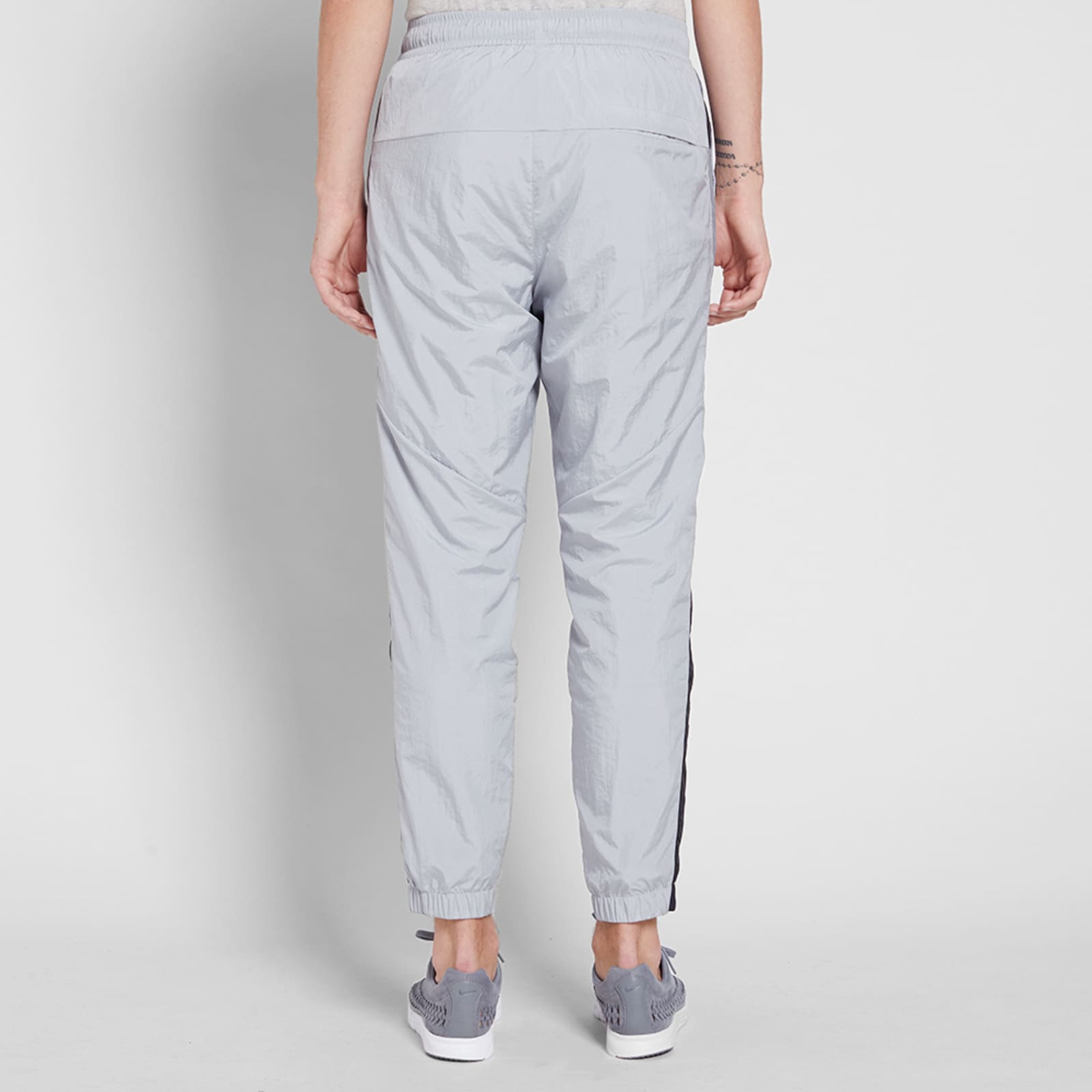 Nike Archive Woven Pant Wolf Grey Black And Volt End