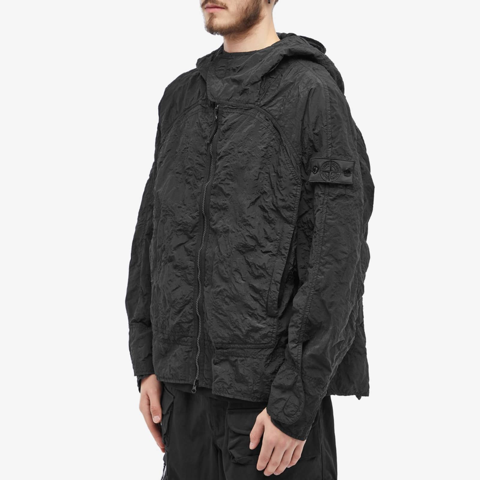 Stone Island Shadow Project Nylon Metal Waffle Print Parka Black | END ...