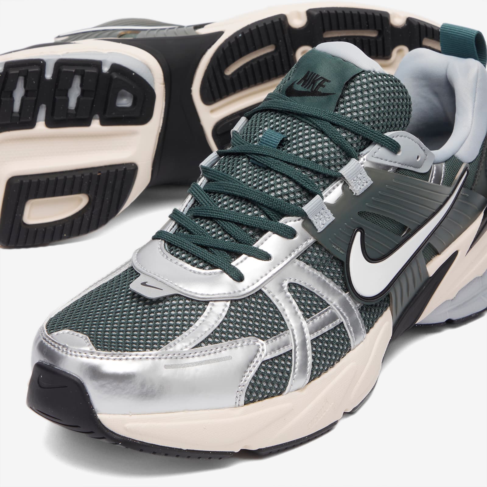 Nike V2K Run Sneaker Green, Grey & Black | END. (US)