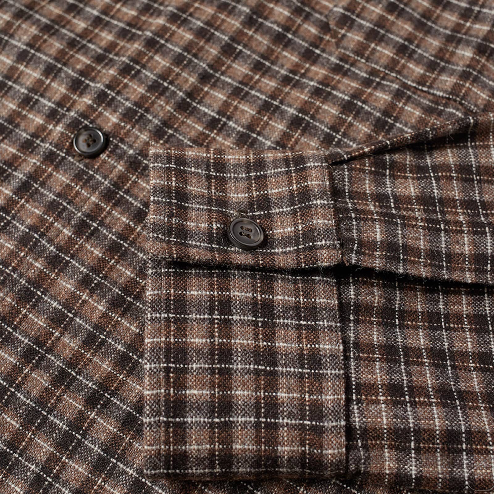 A.P.C. Justin Wool Check Overshirt Brown | END. (US)