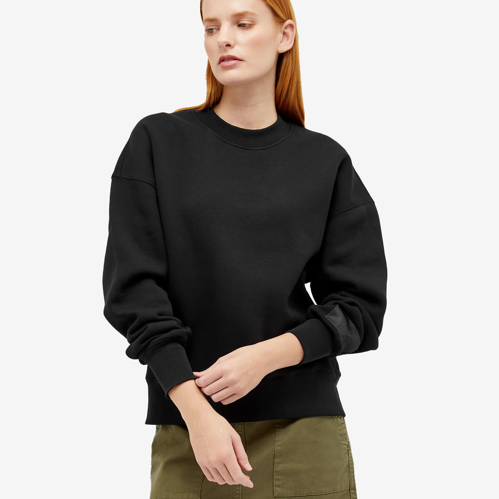 AMI Ami Patch Logo Crew Sweat Black | END. (HK)