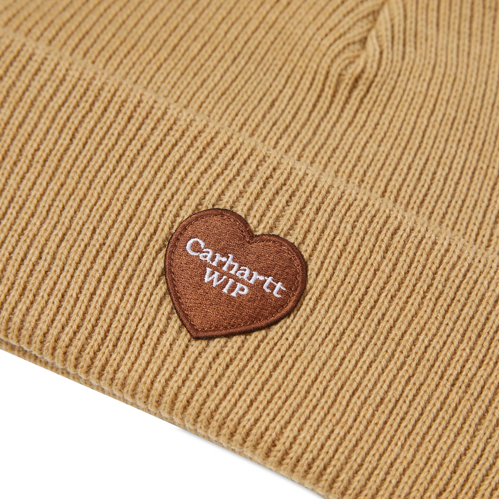 Carhartt WIP Heart Patch Beanie Dusty Hamilton Brown | END. (US)