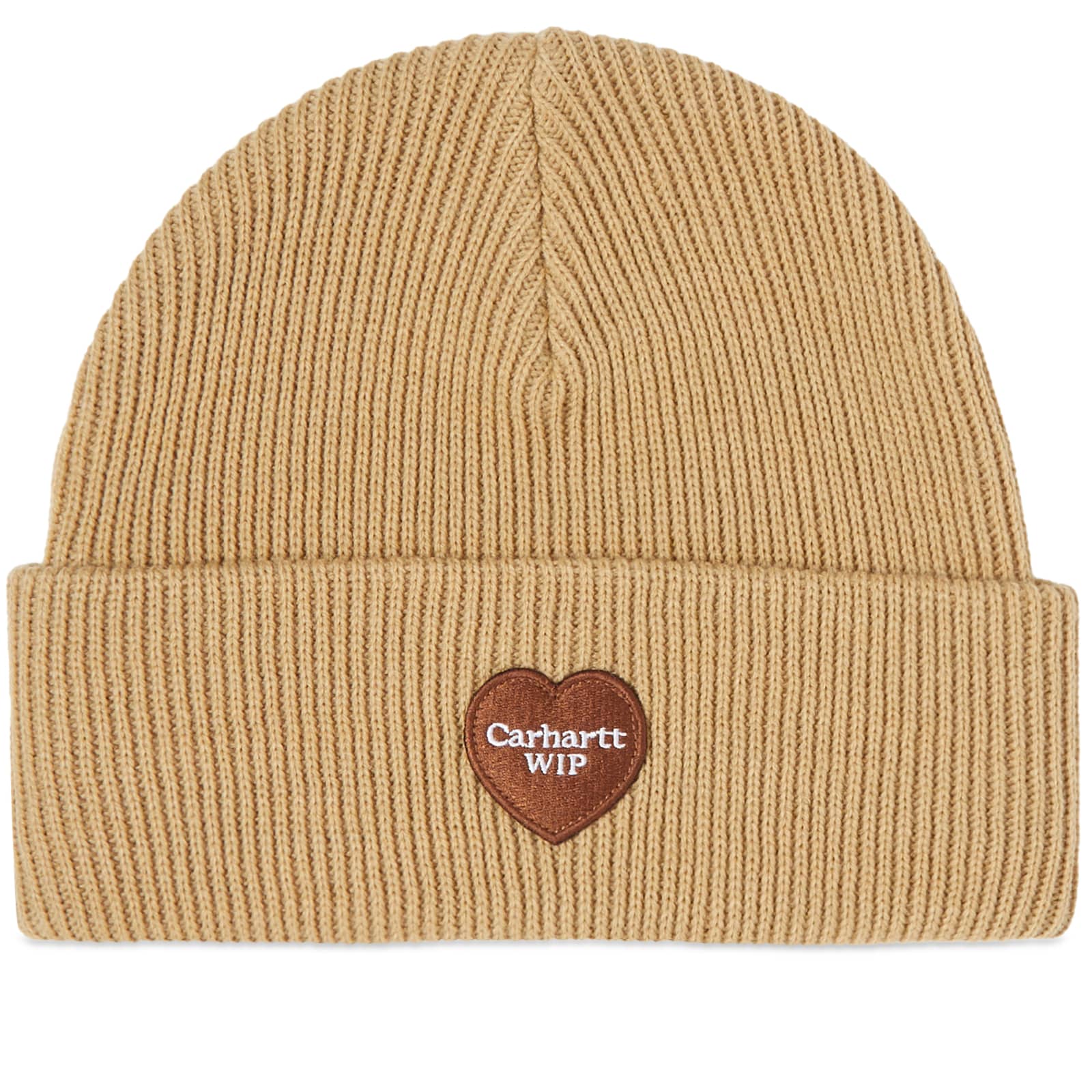 Carhartt WIP Heart Patch Beanie Dusty Hamilton Brown | END. (US)