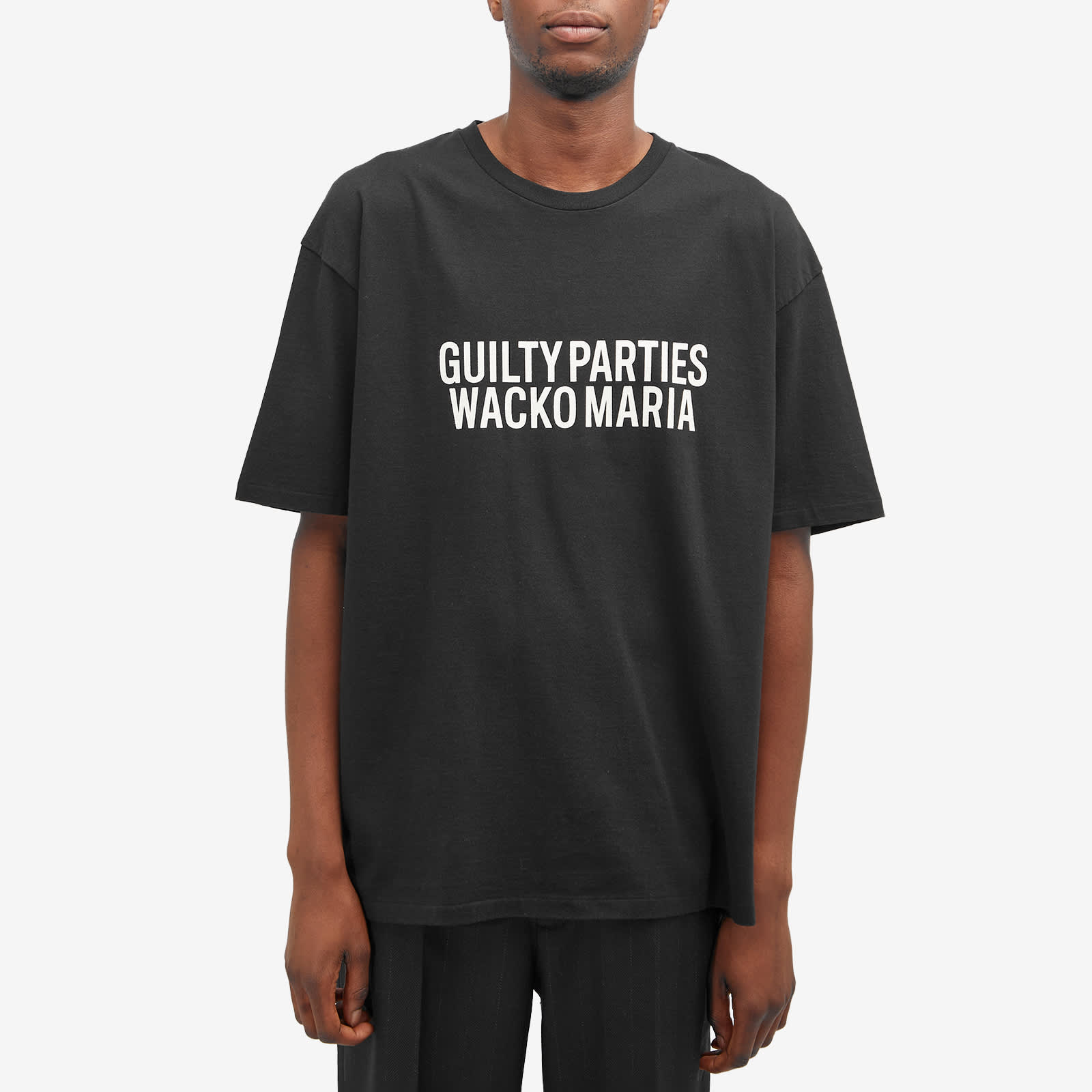 Wacko Maria Heavy Weight Logo T-Shirt Black | END. (HK)