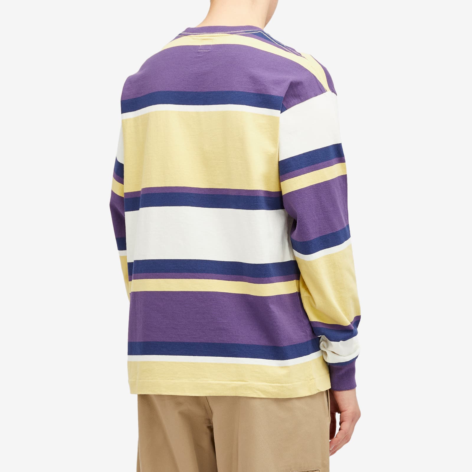 Human Made Border Long Sleeve T-Shirt Yellow | END. (US)
