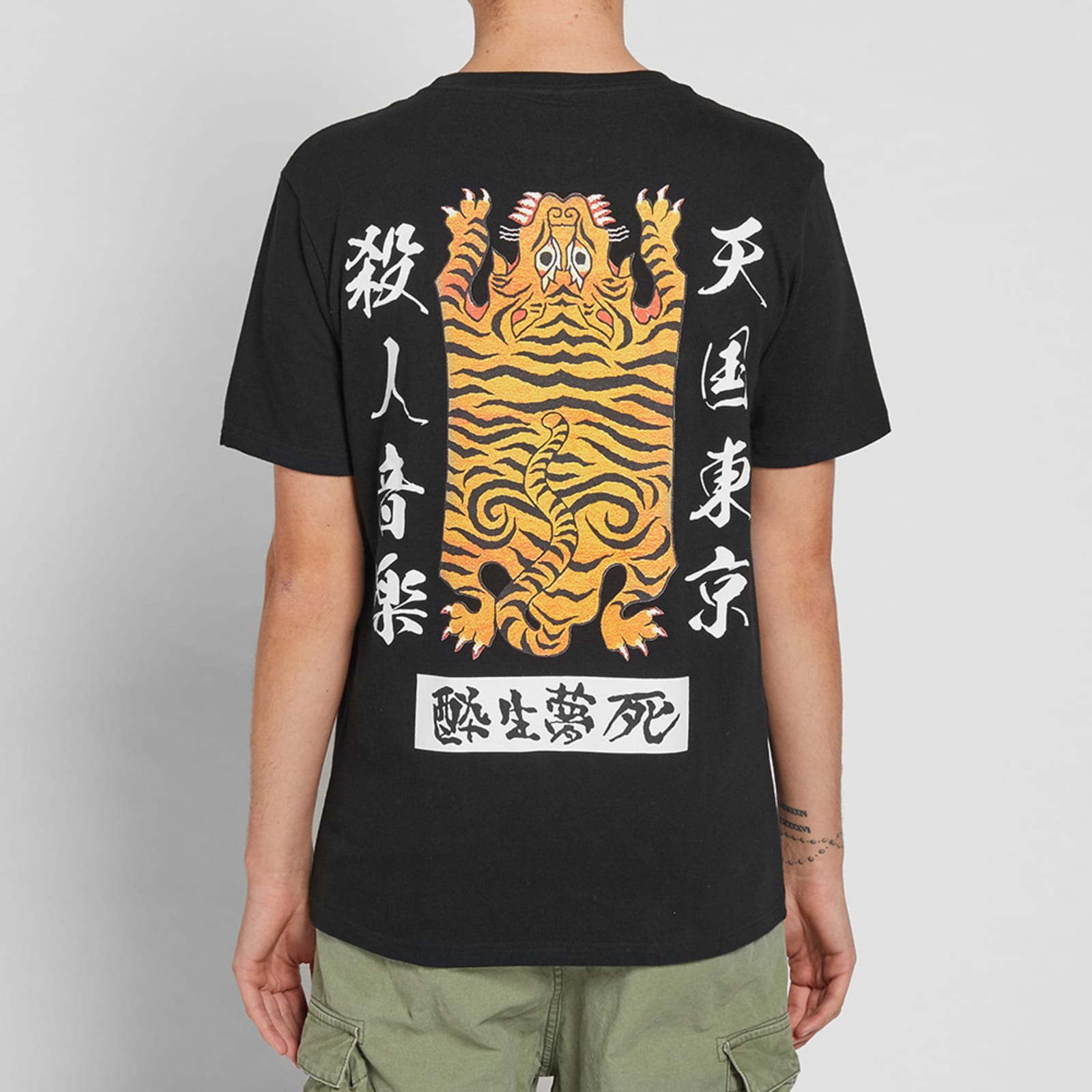 Wacko Maria Tiger Heavyweight Tee Black | END. (AR)