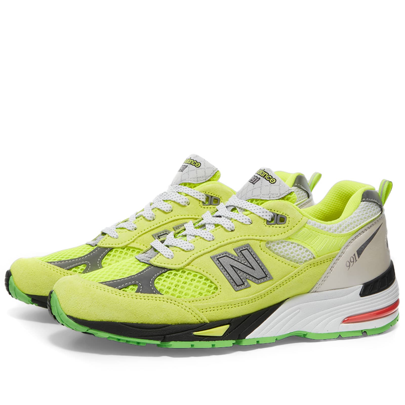 Aries x New Balance 991 - Made in England Yellow & Silver | END. (US)