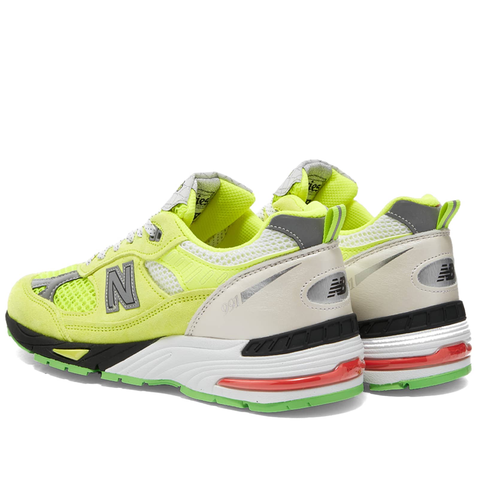 Aries x New Balance 991 - Made in England Yellow & Silver | END. (US)