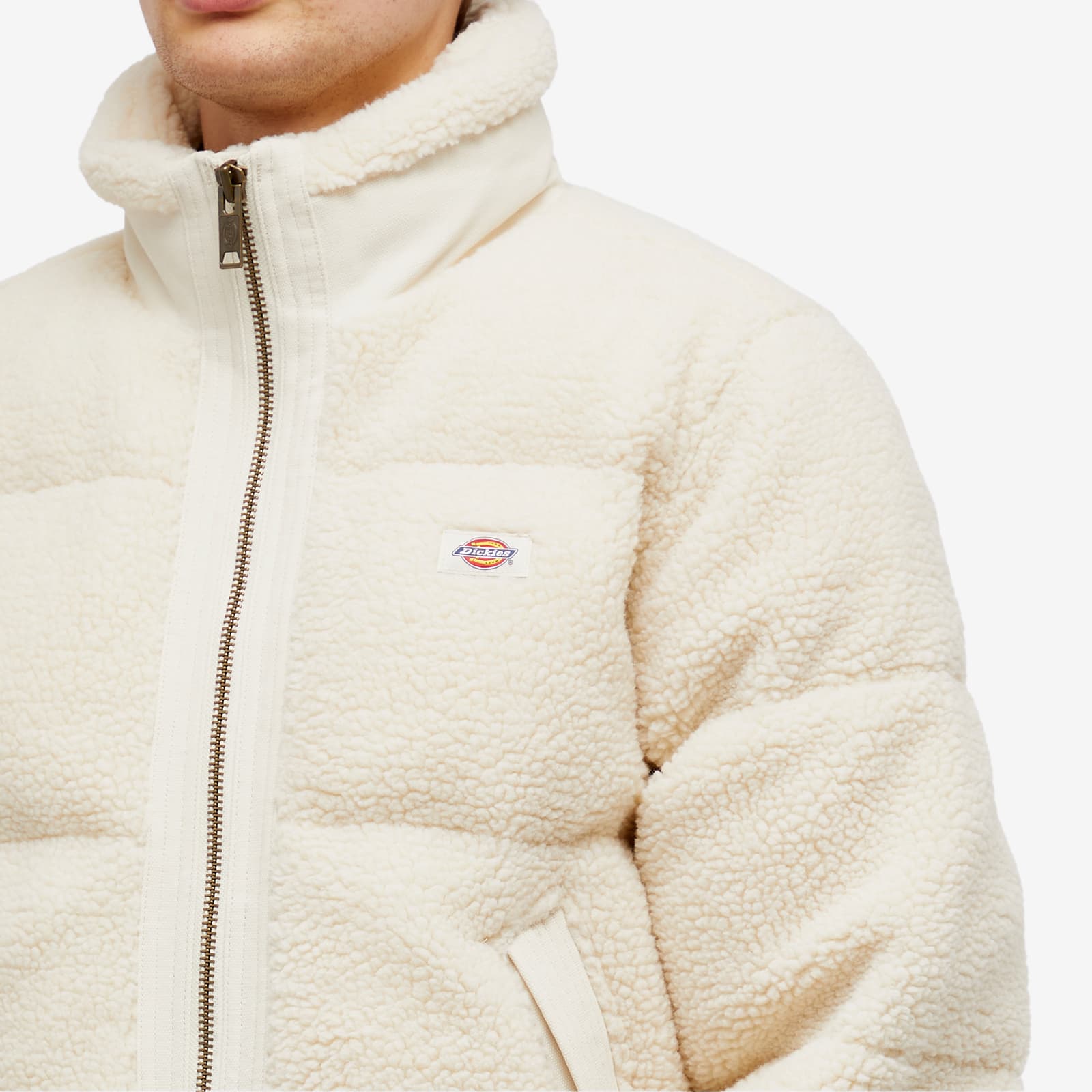 Dickies Mount Hope Sherpa Puffer Jacket Whitecap Gray | END. (GB)