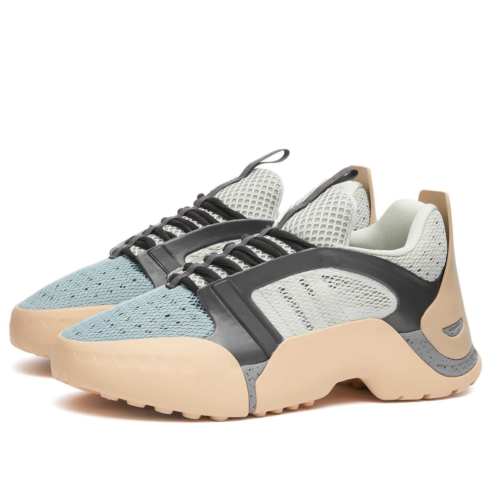 Adidas X Dingyun Zhang Kouza Sneaker Silver, Green Earth & Black | END ...