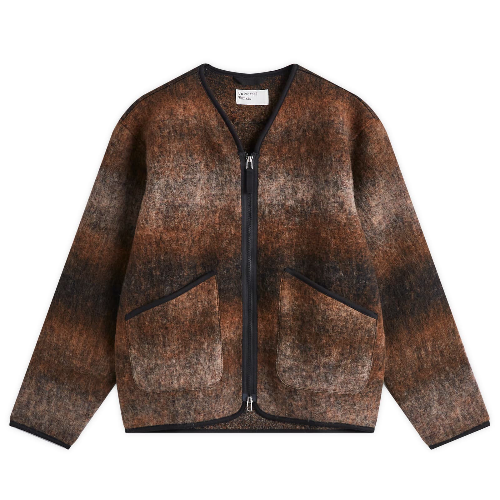 Universal Works Ombre Wool Fleece Liner Jacket Brown | END. (US)