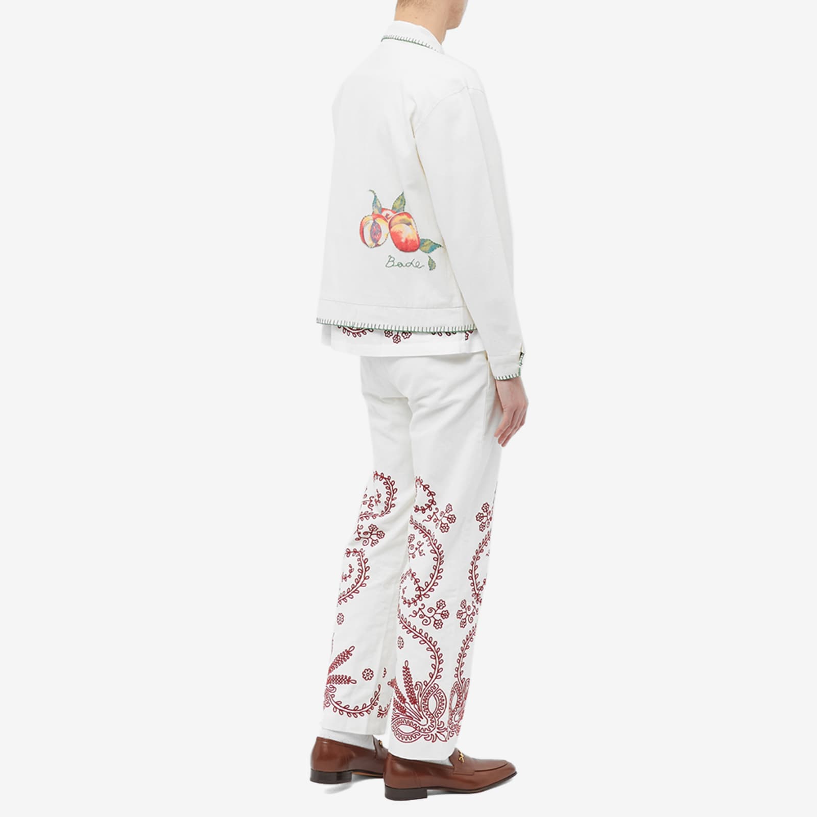 BODE Georgia Peach Jacket White | END.