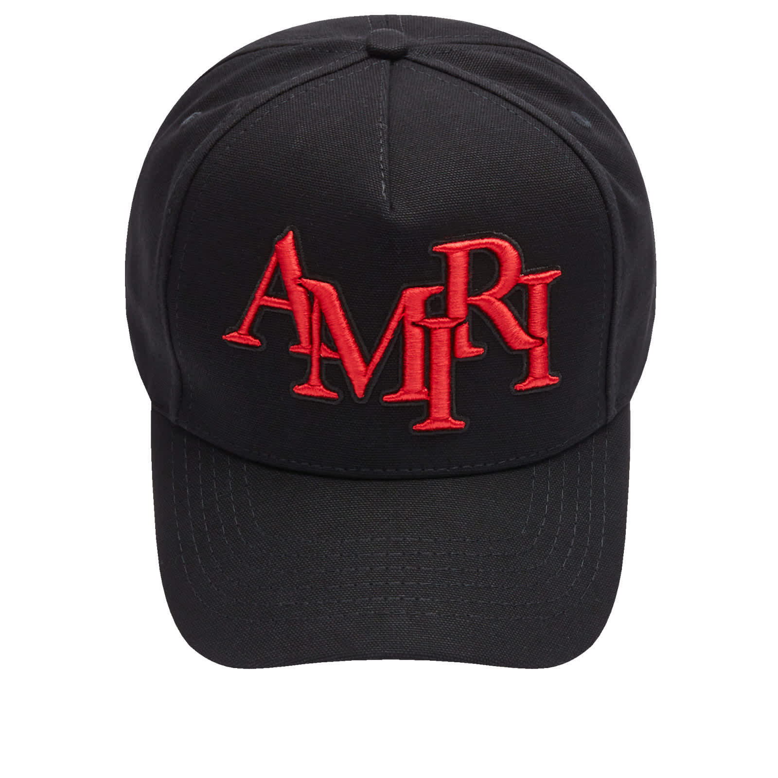 AMIRI Cap Staggered Canvas Hat Black Red | END. (US)