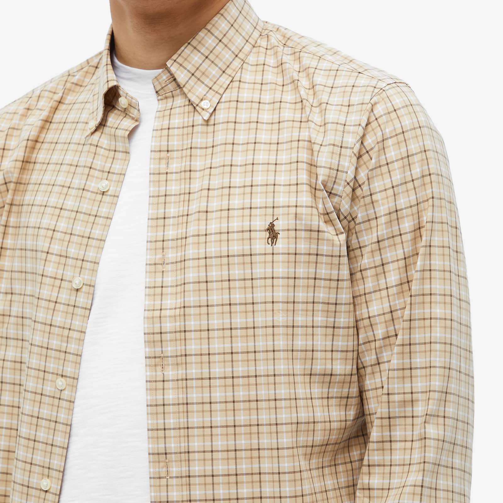 Polo Ralph Lauren Long Sleeve Checked Shirt Khaki Multi | END. (AU)
