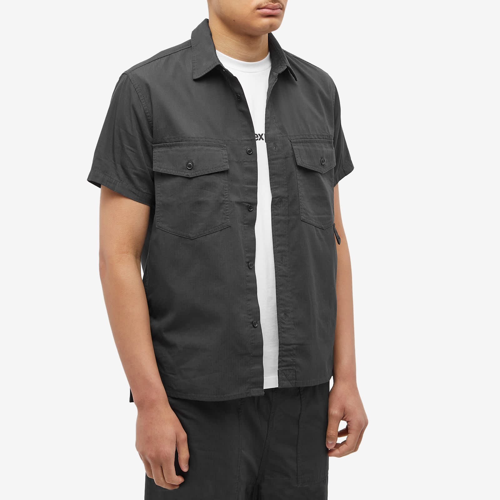 Snow Peak Takibi Light Ripstop Shirt Black | END.