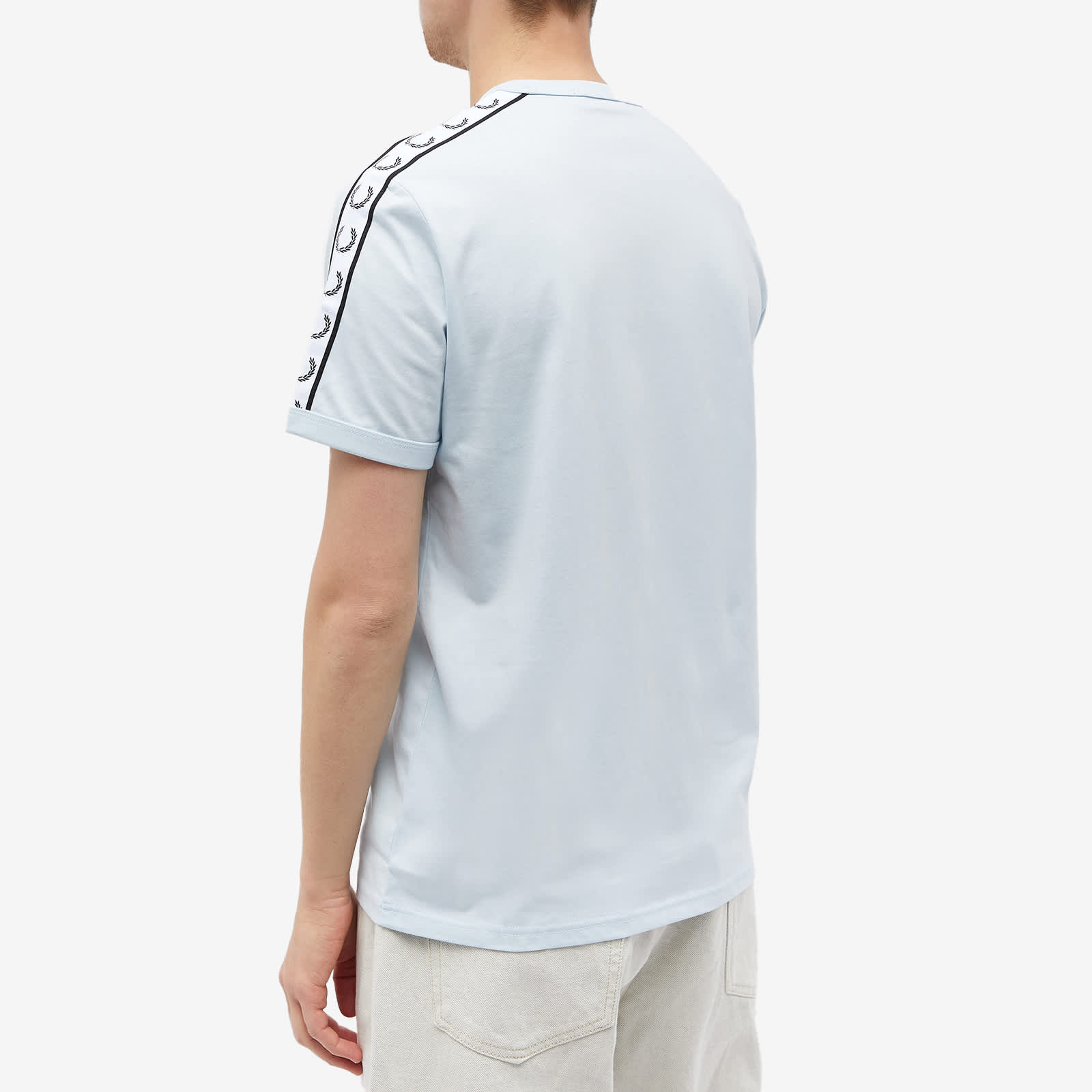 Fred Perry Taped Ringer T-Shirt Light Ice | END. (GB)