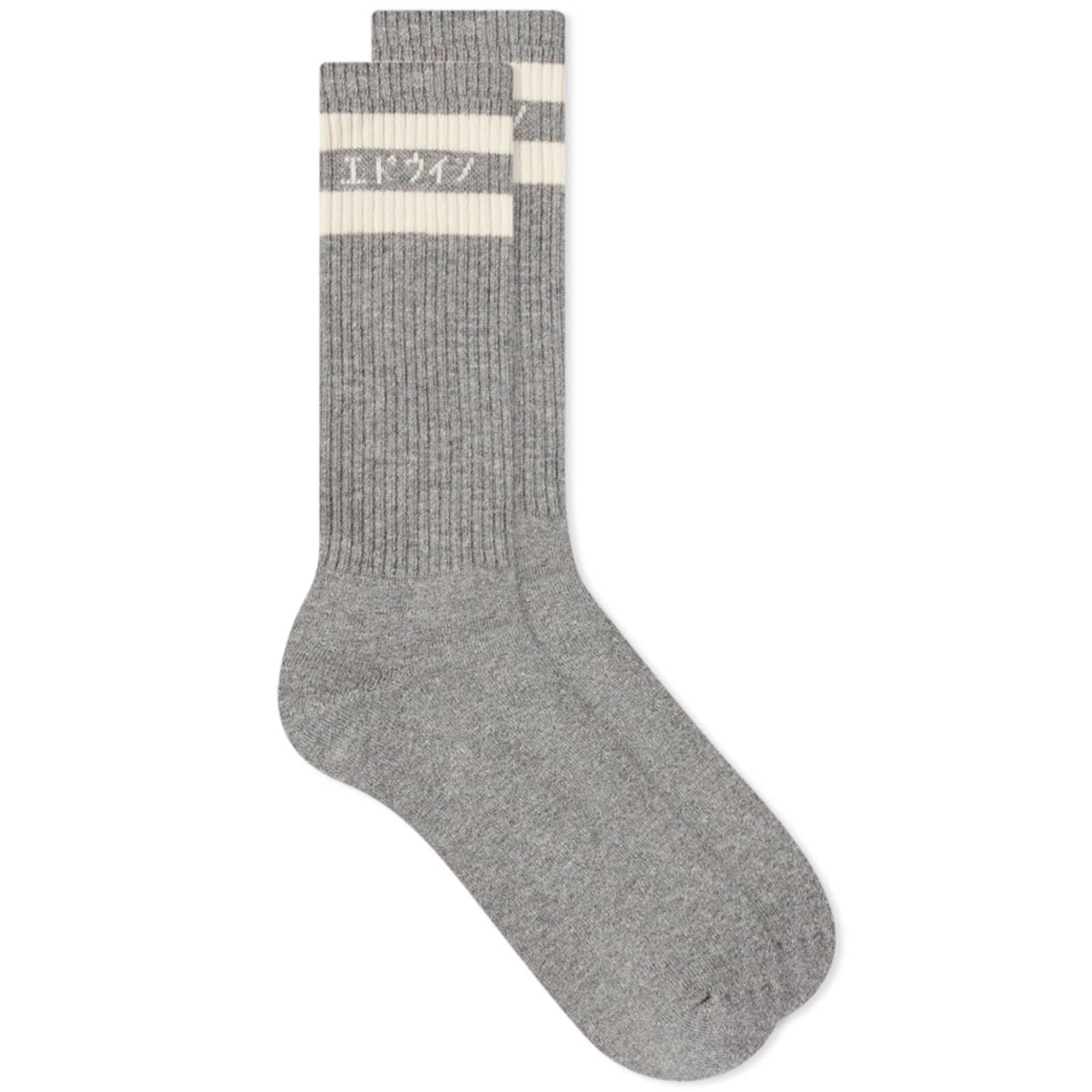 Edwin x Democratique Tube Sock Grey | END. (GB)