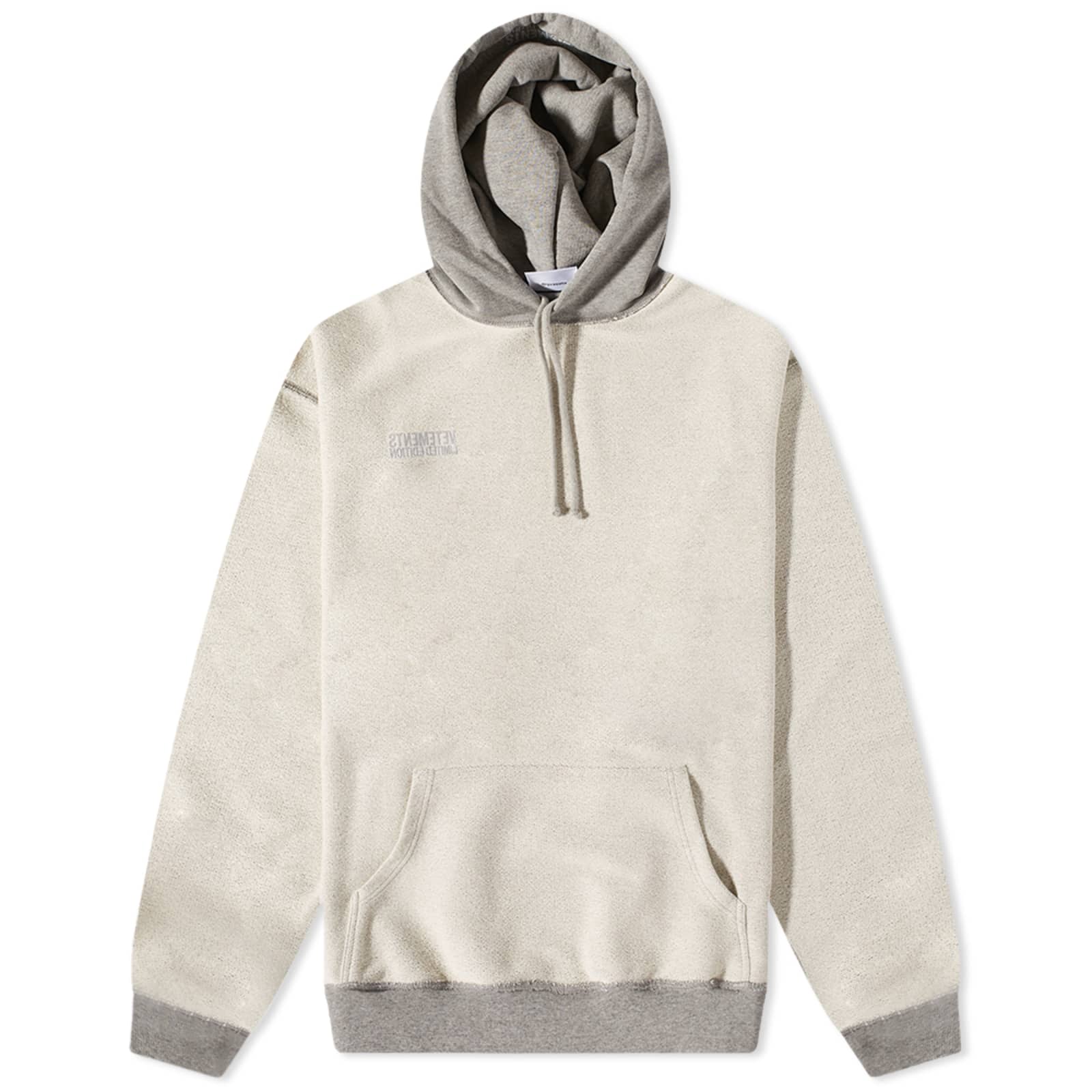 VETEMENTS Inside Out Popover Hoodie Grey Melange | END. (GB) VETEMENTS Inside Out Popover Hoodie Grey Melange | END. (GB)
