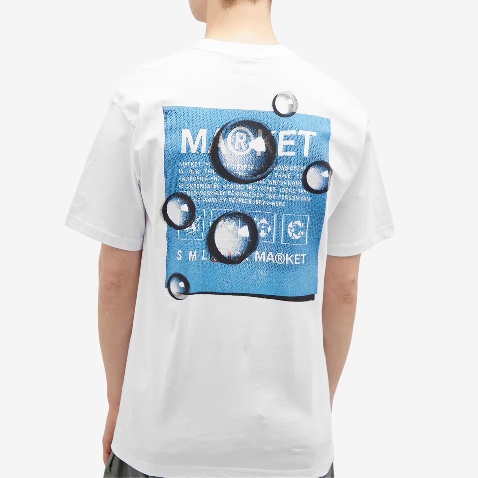 MARKET Damask T-Shirt White | END. (GB)