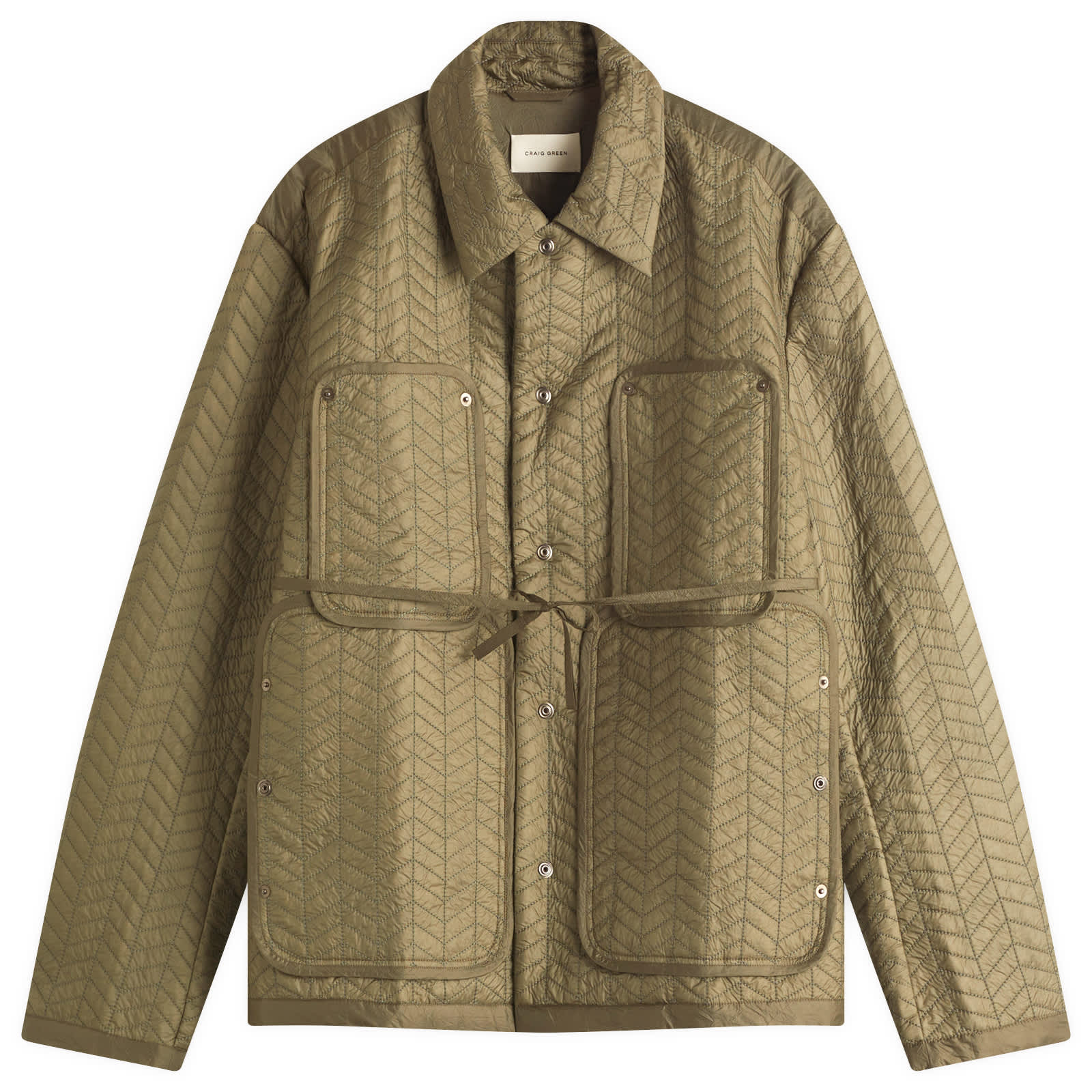 Craig Green Quilted Worker Jacket Green | END. (US)