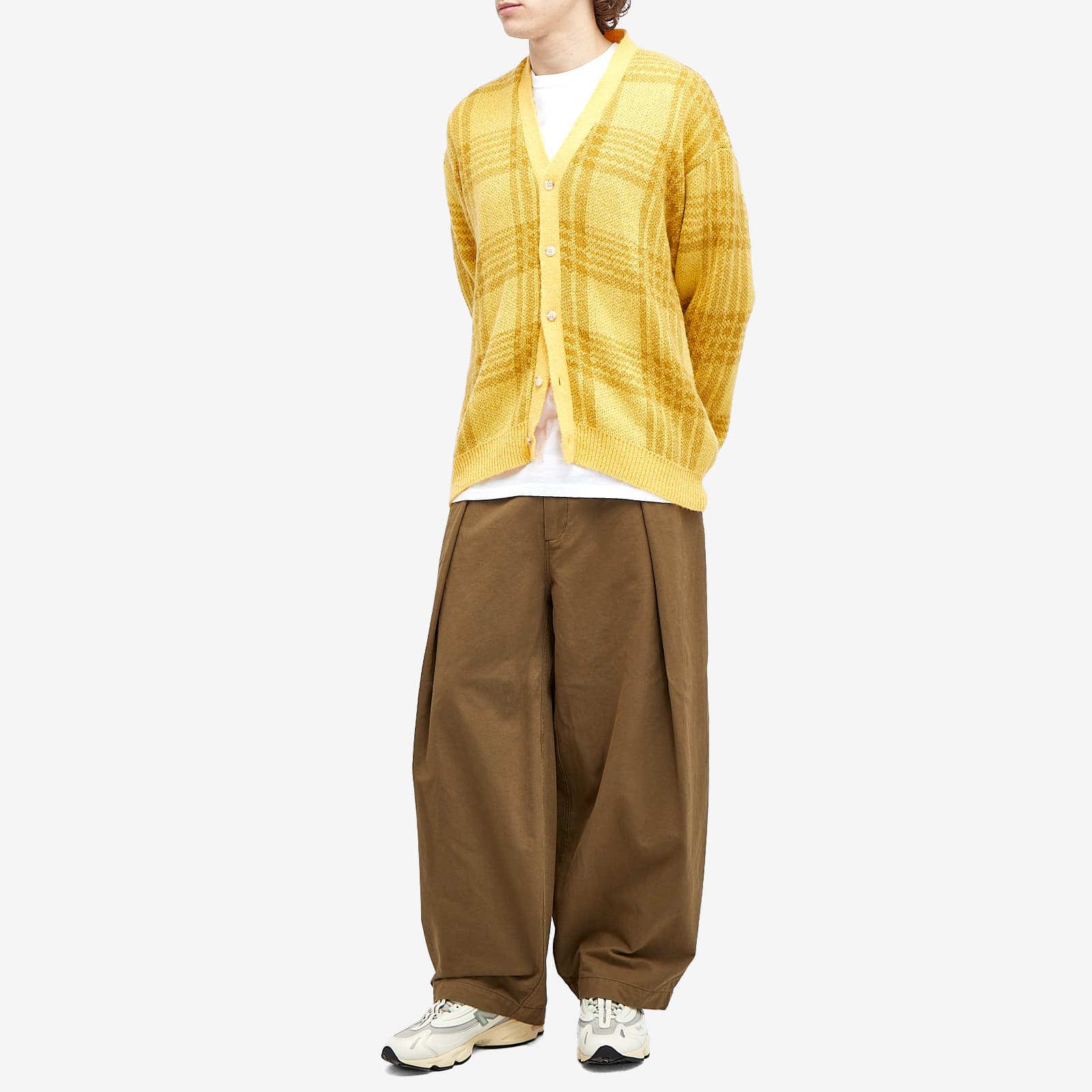 Checks Downtown Hakama Pleat Pants Olive | END.