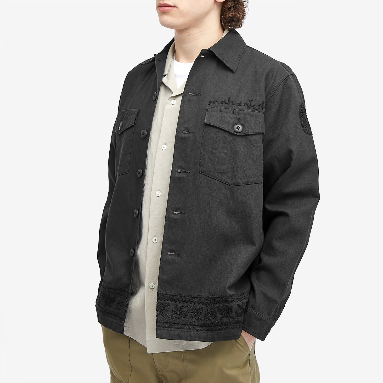 Maharishi Thar Dragon Utility Shirt Black | END. (HK)