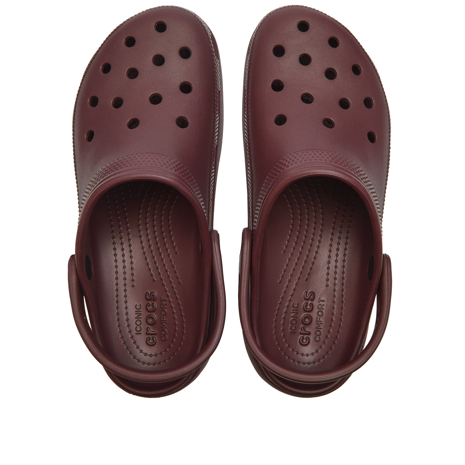 Crocs Classic Platform Clog Dark Cherry End Us
