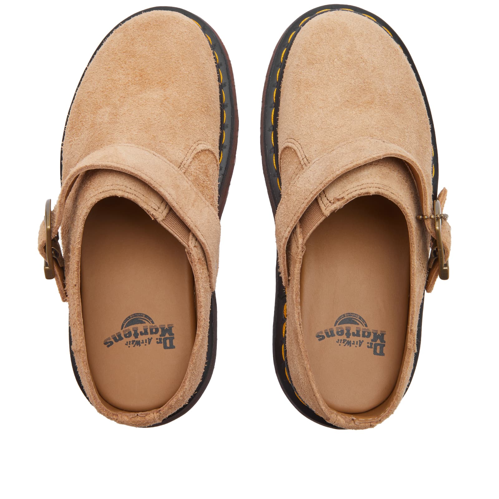 Dr. Martens Isham Buckle Mule Sandy Tan Suede | END. (GB)