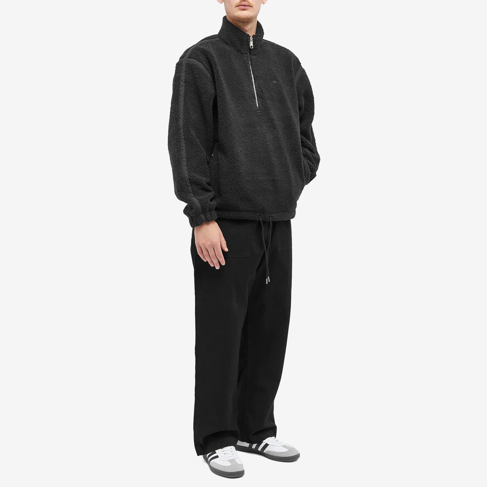Adidas Premium Essentials Half Zip Fleece Black | END. (HK)