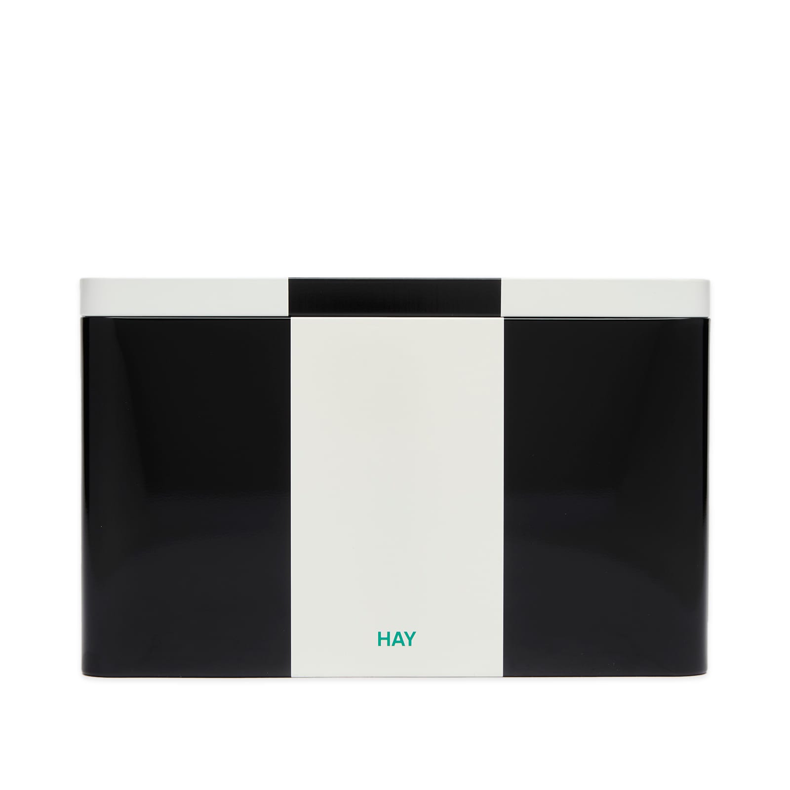 HAY Tin Container - Medium Black & Off-White | END. (GB)
