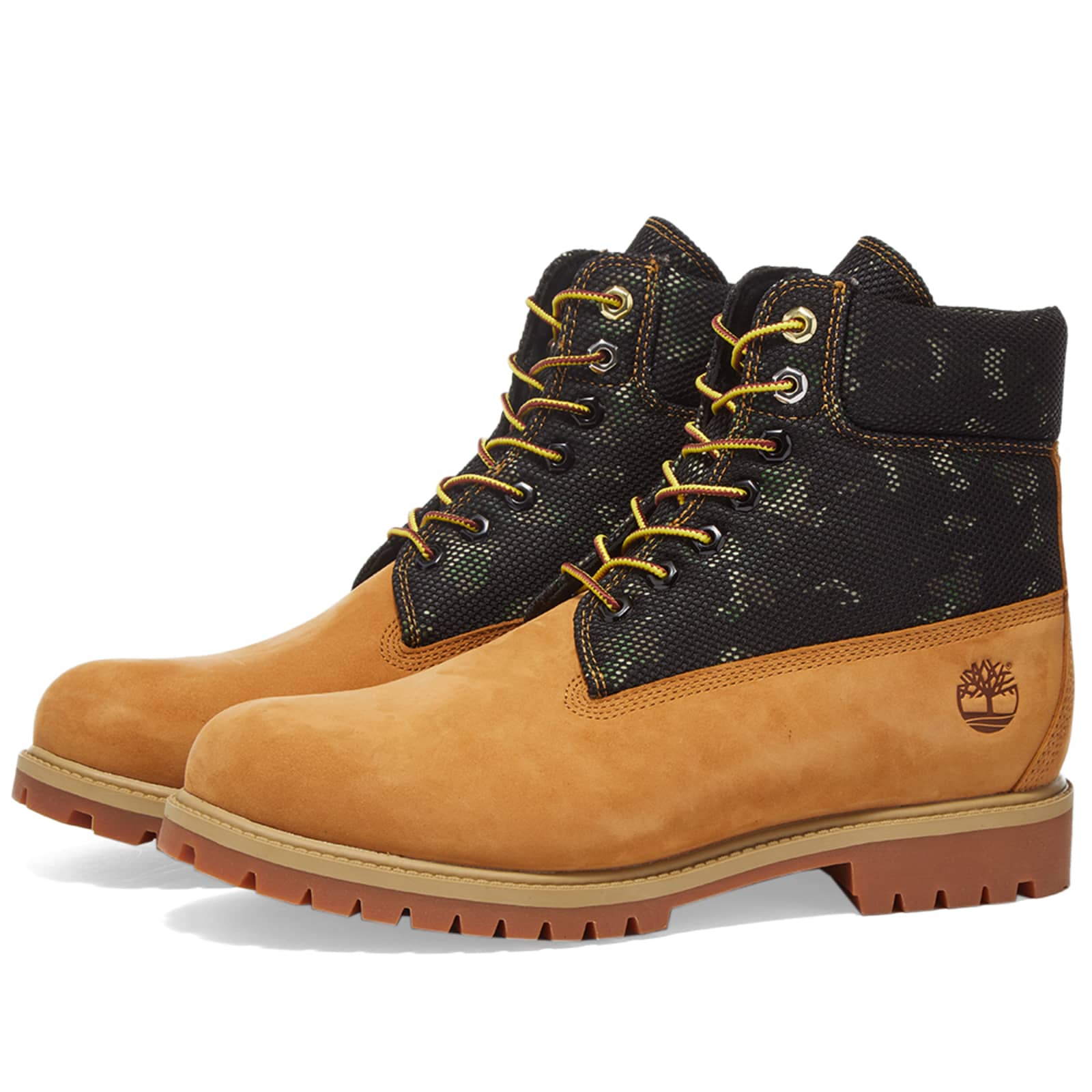 Timberland 6" Waterproof Boot Wheat Nubuck & Camo | END. (AR)