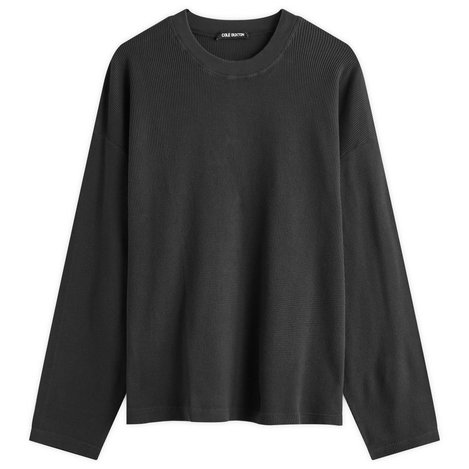 Cole Buxton Waffle Painted Stars Long Sleeve T-Shirt Black | END. (GB)