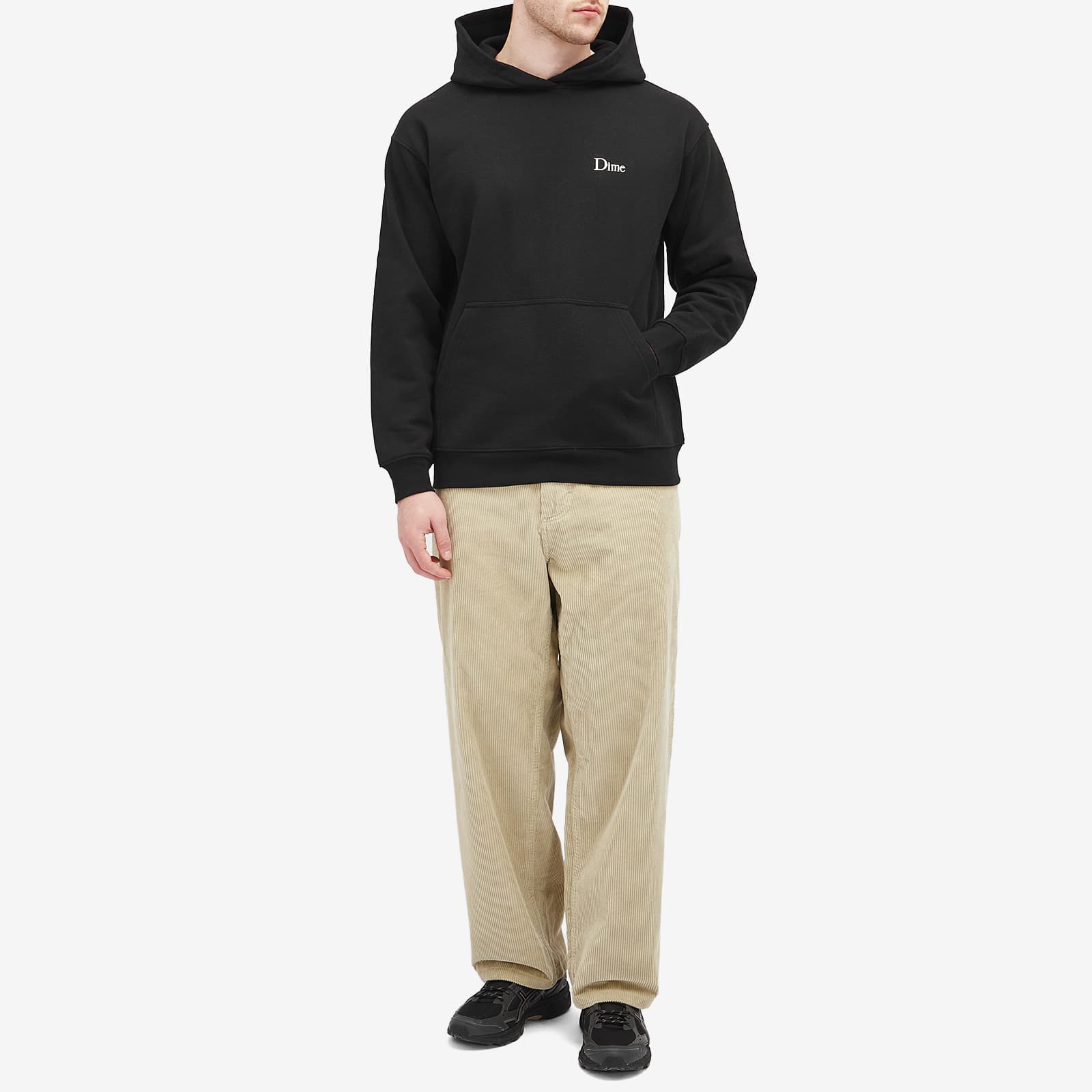 Dime Classic Small Logo Heavyweight Hoodie Black | END. (HK)