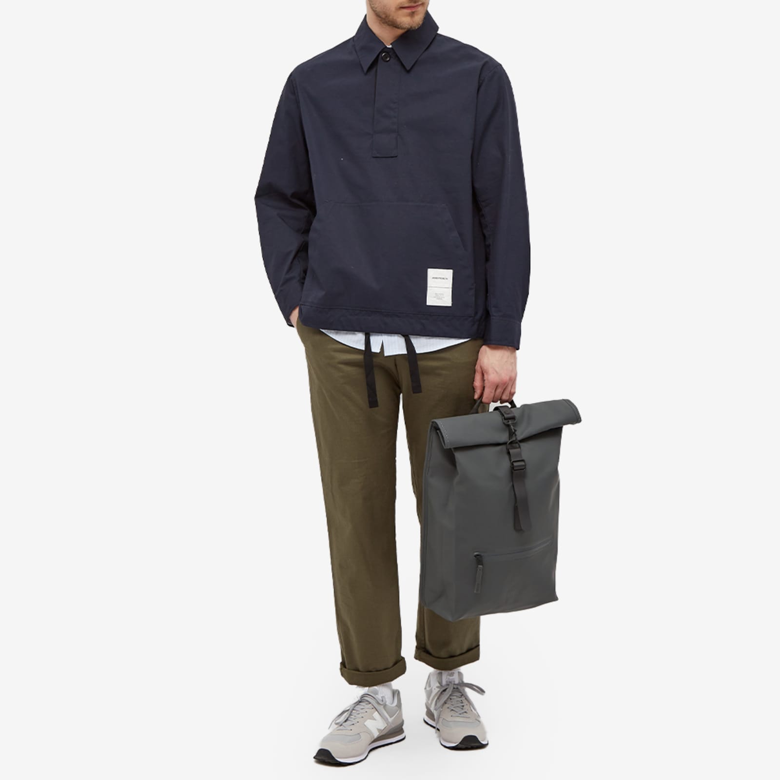 RAINS Rolltop Rucksack Slate | END. (AU)