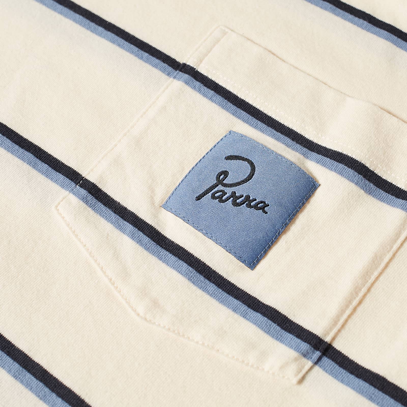By Parra Striper Pocket Logo T-Shirt Dusty Blue | END. (KR)