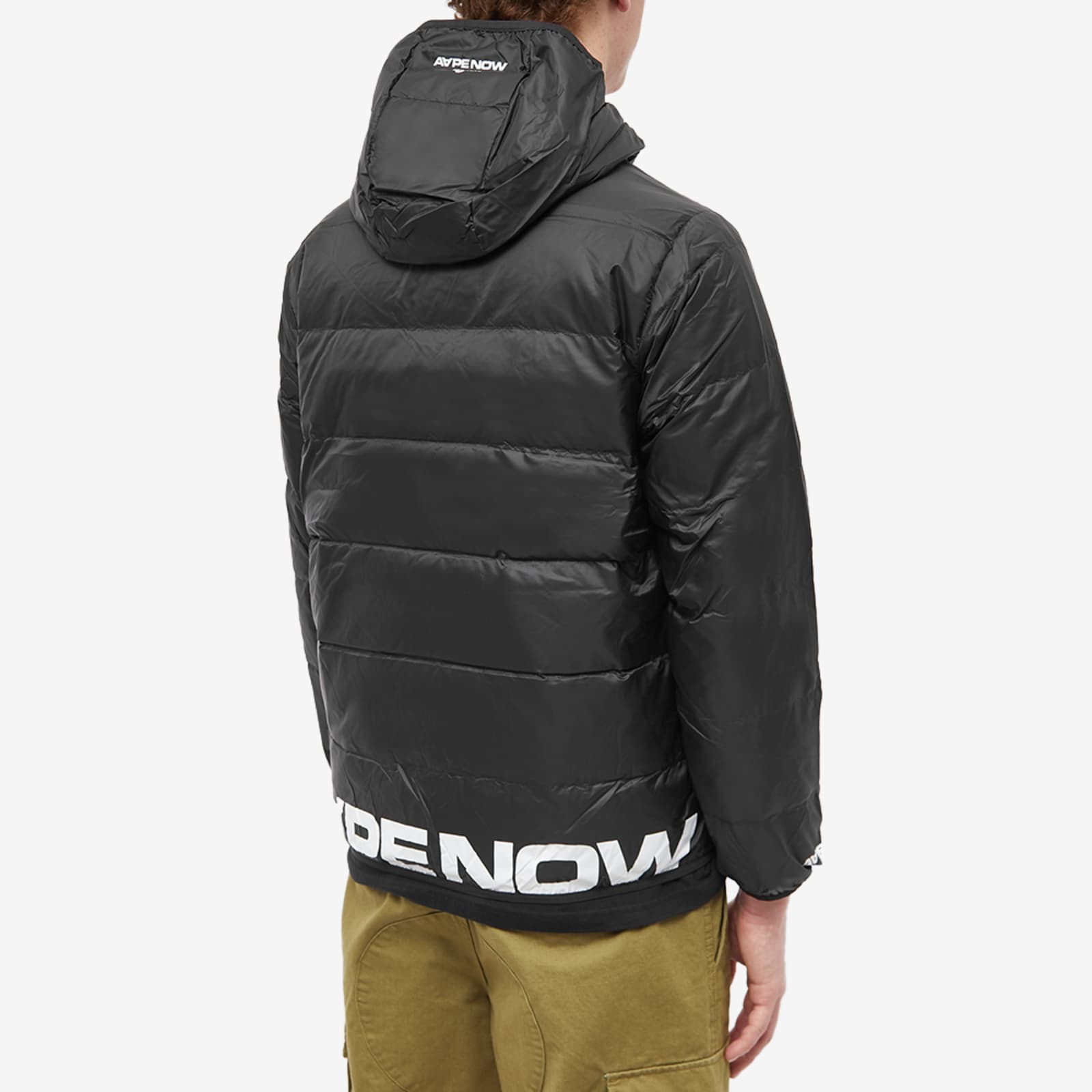 AAPE AAPE Now Lightweight Hooded Down Jacket Black | END. (GB)