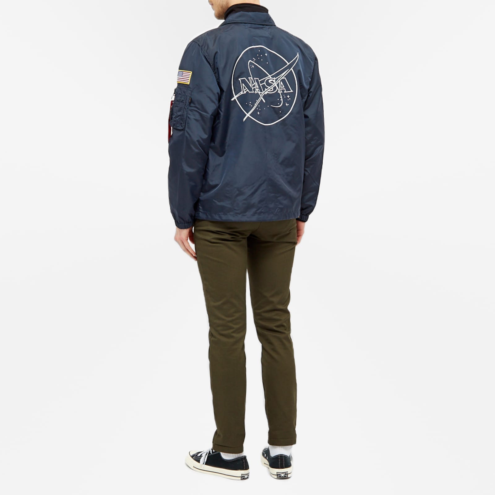 Alpha Industries NASA Coach Jacket Replica Blue | END.