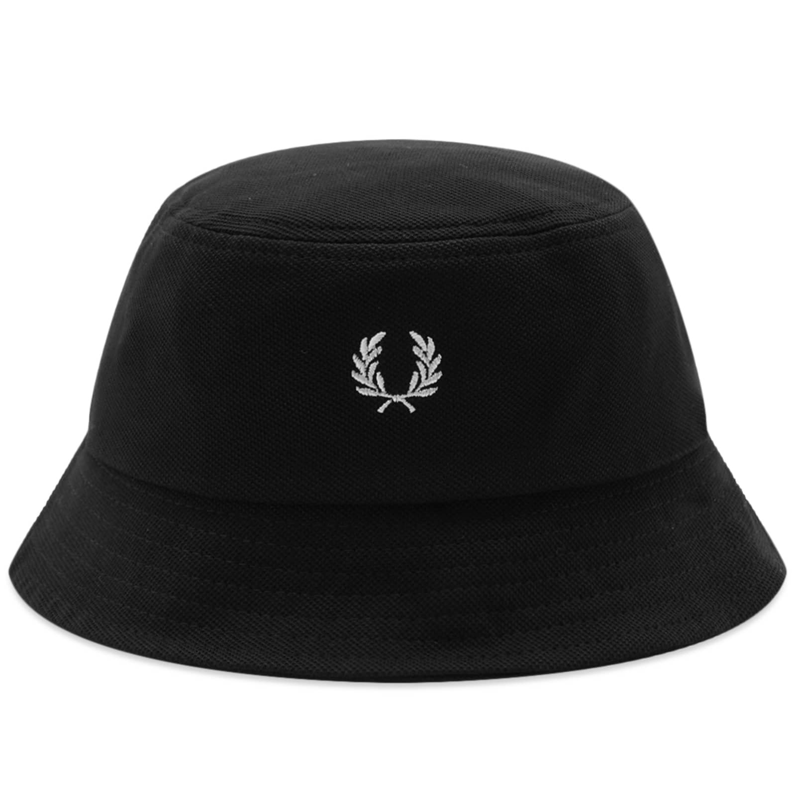 Fred Perry Pique Bucket Hat Black | END. (US)