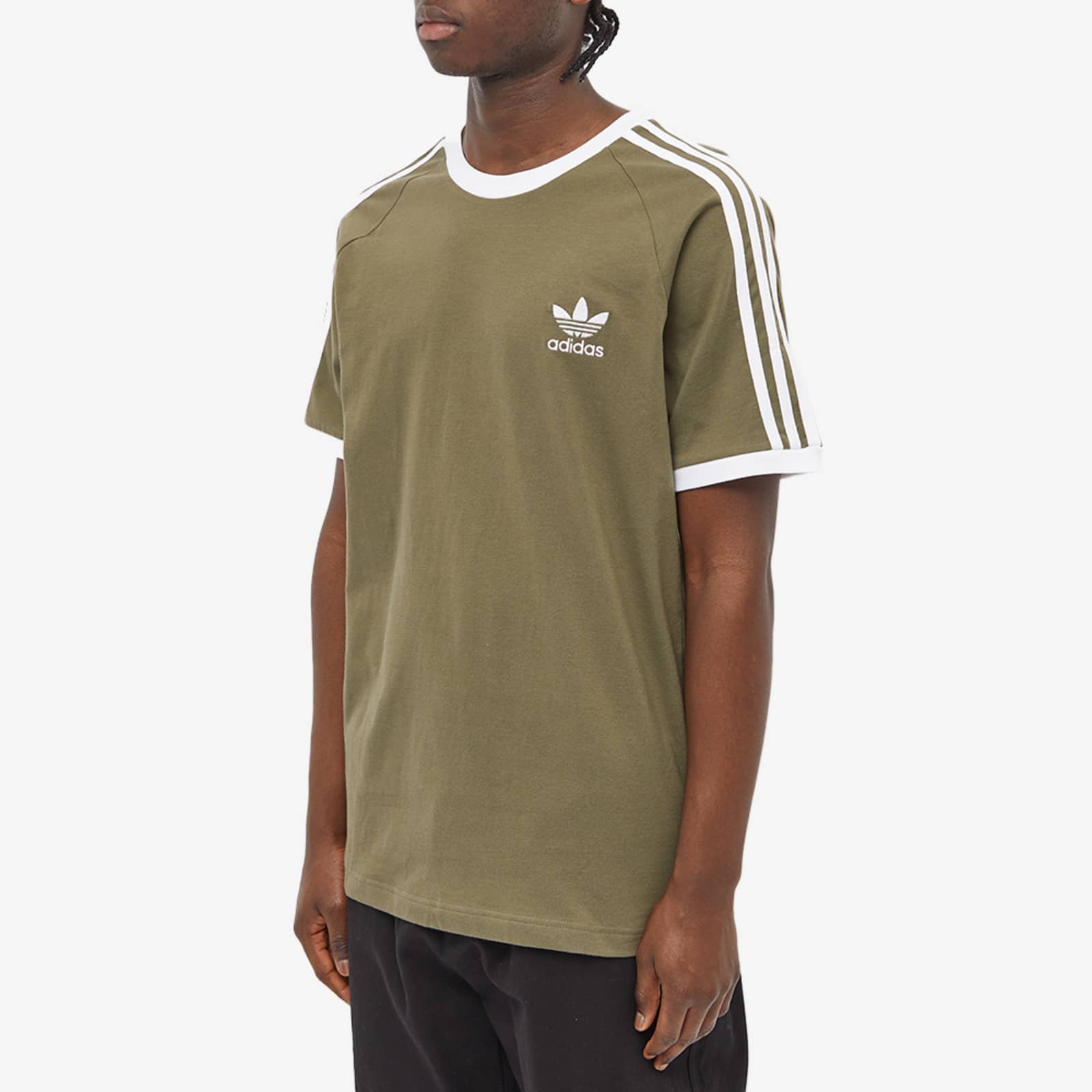 Adidas 3 Stripes T Shirt Olive Strata END AU Adidas 3 Stripes T Shirt Olive Strata END AU