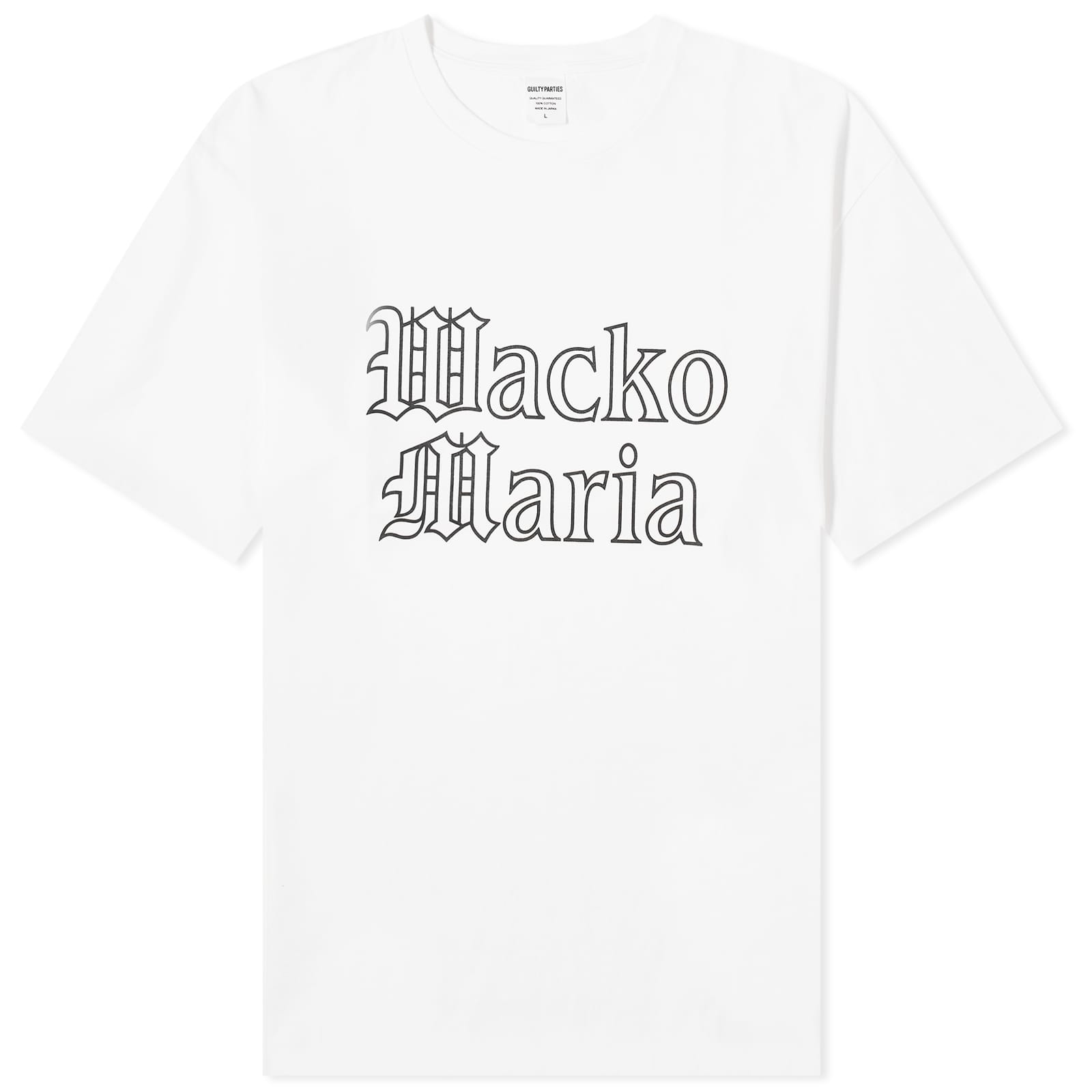 Wacko Maria Heavyweight Gothic Logo T-Shirt White | END. (HK)