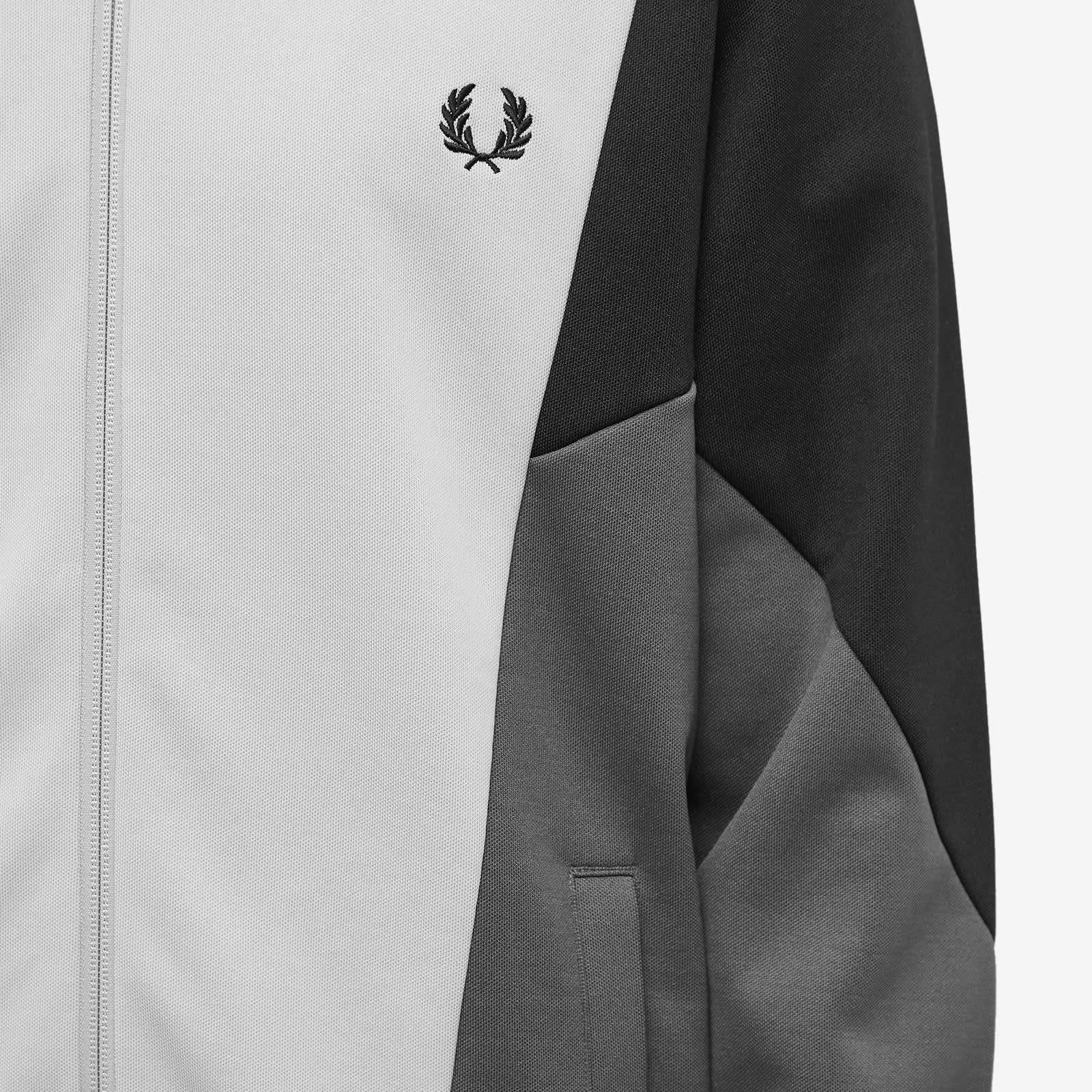 Fred Perry Colour Block Track Jacket Gunmetal | END.