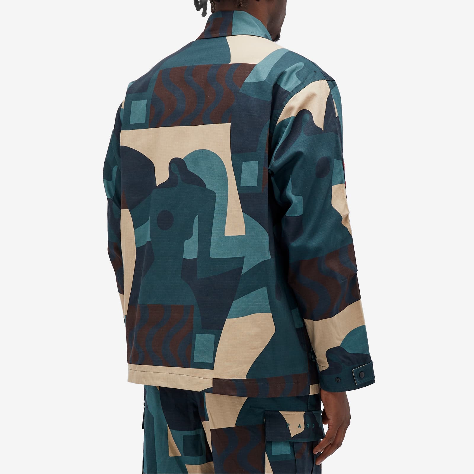 By Parra Distorted Camo Jacket Green | END. (KR)