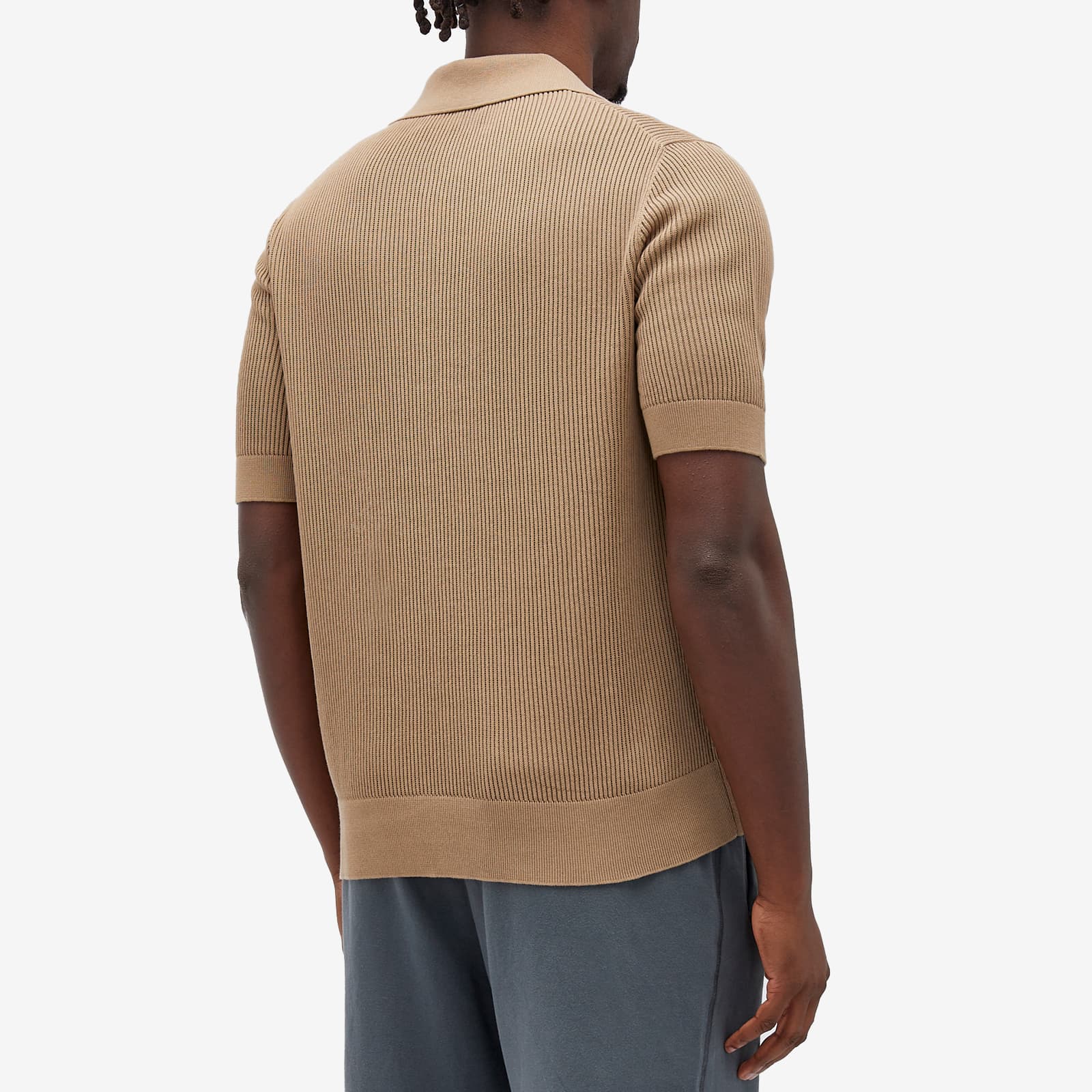 Dolce & Gabbana Show Look Knit Polo Beige | END.