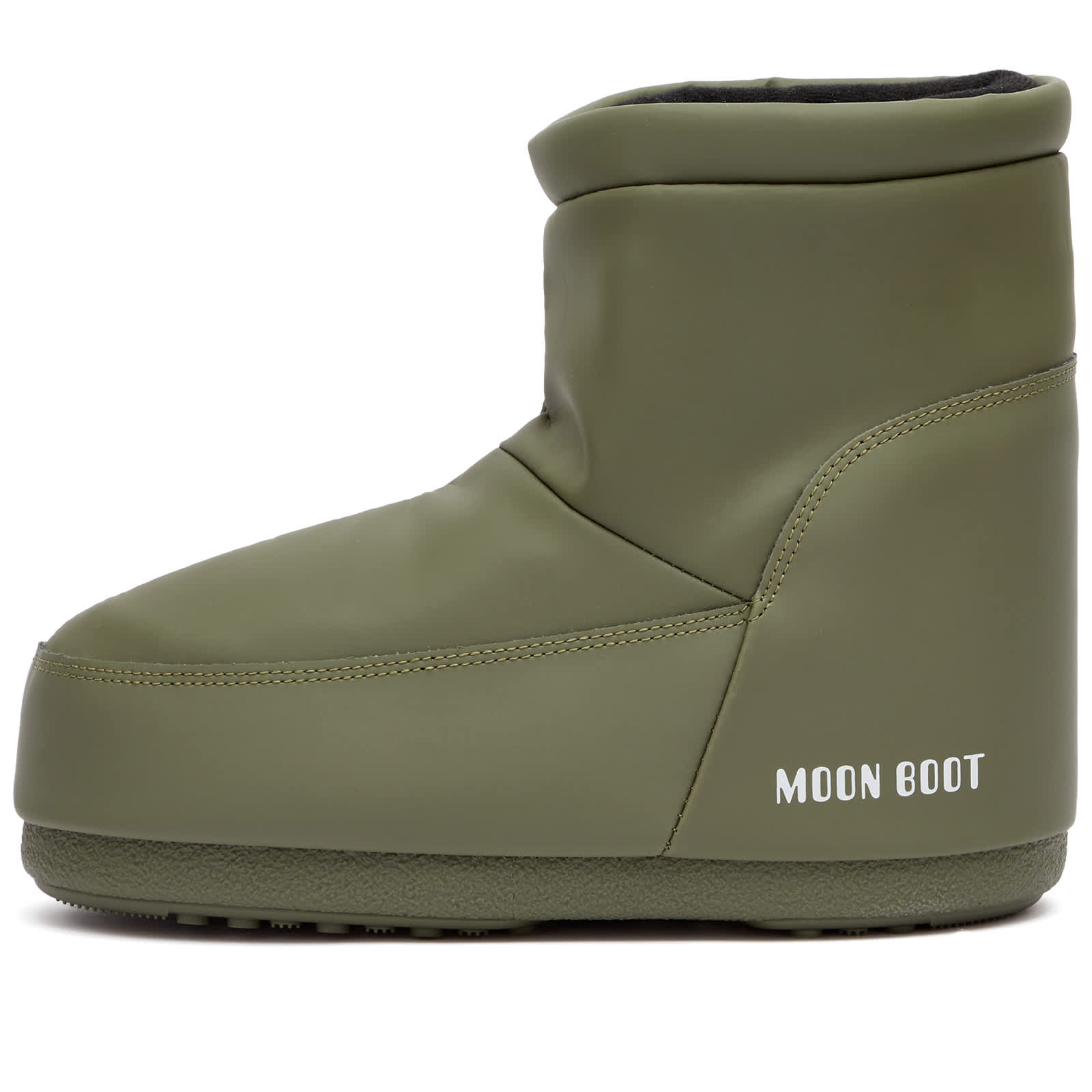 Moon Boot Icon Low No Lace Rubber Boots Khaki | END. (AU)