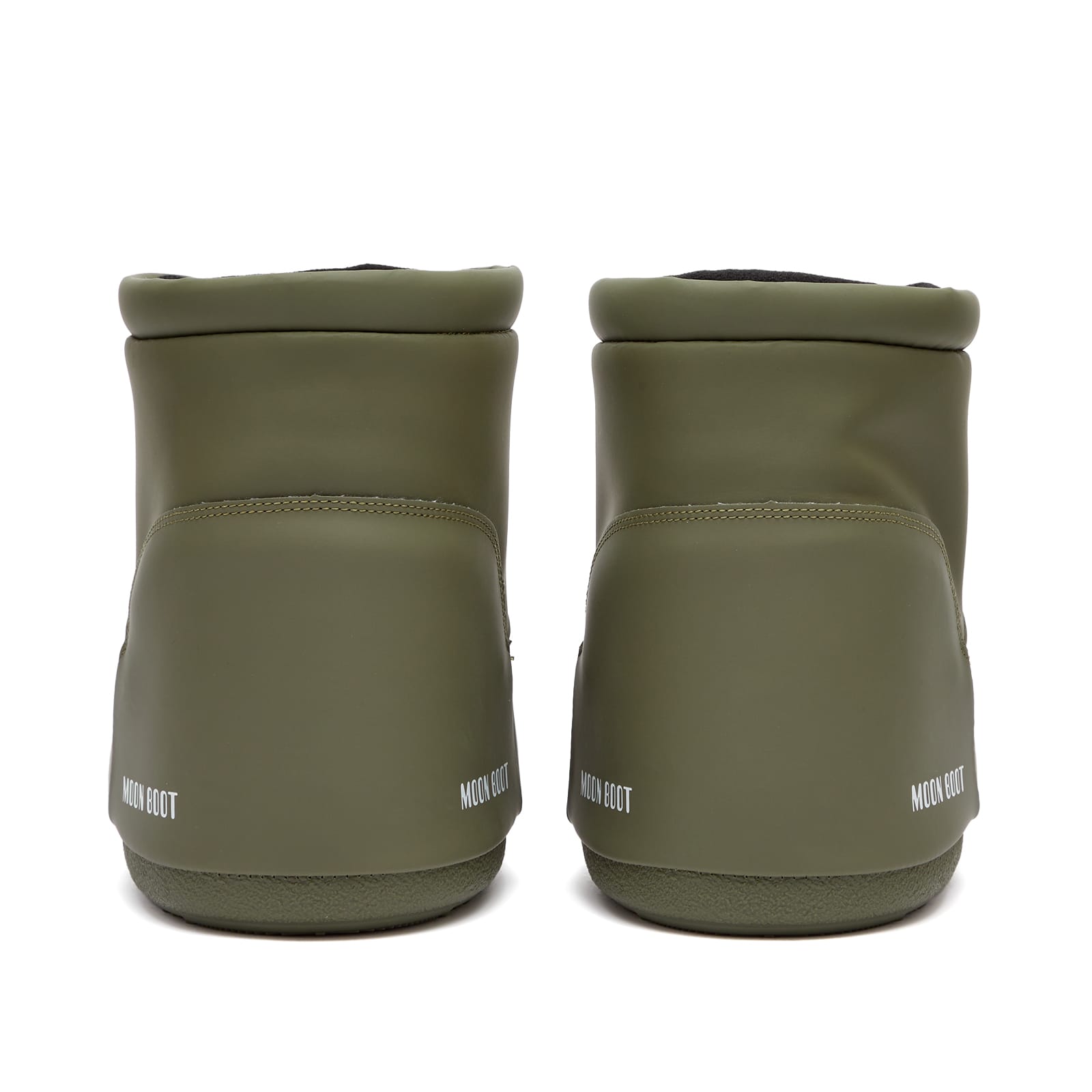 Moon Boot Icon Low No Lace Rubber Boots Khaki | END. (AU)