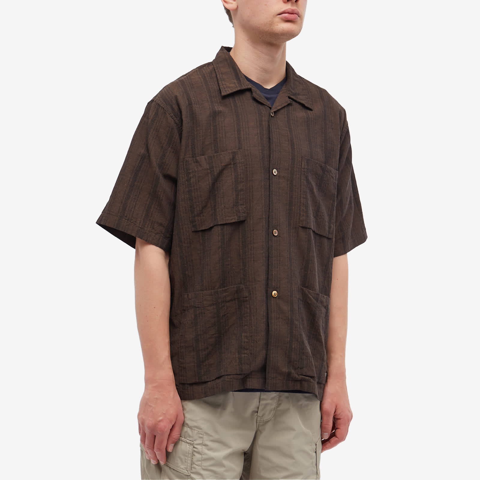 Pilgrim Surf + Supply Amedeo Vacation Shirt Walnut | END. (AR)