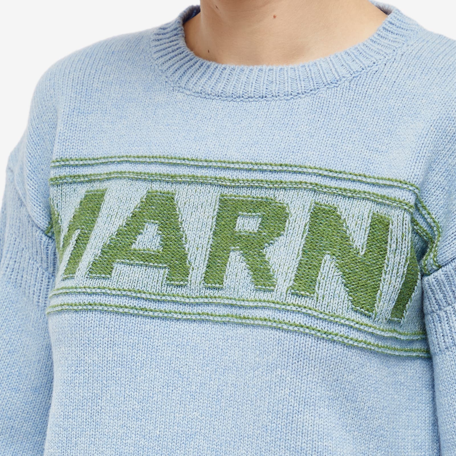 Marni Logo Knit Iris Blue | END. (GB)