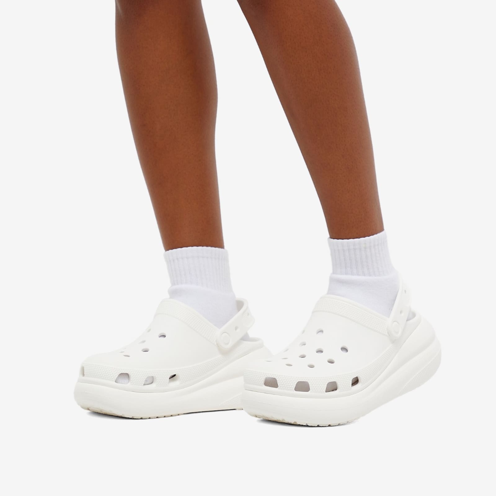 Crocs Classic Crush Clog White End