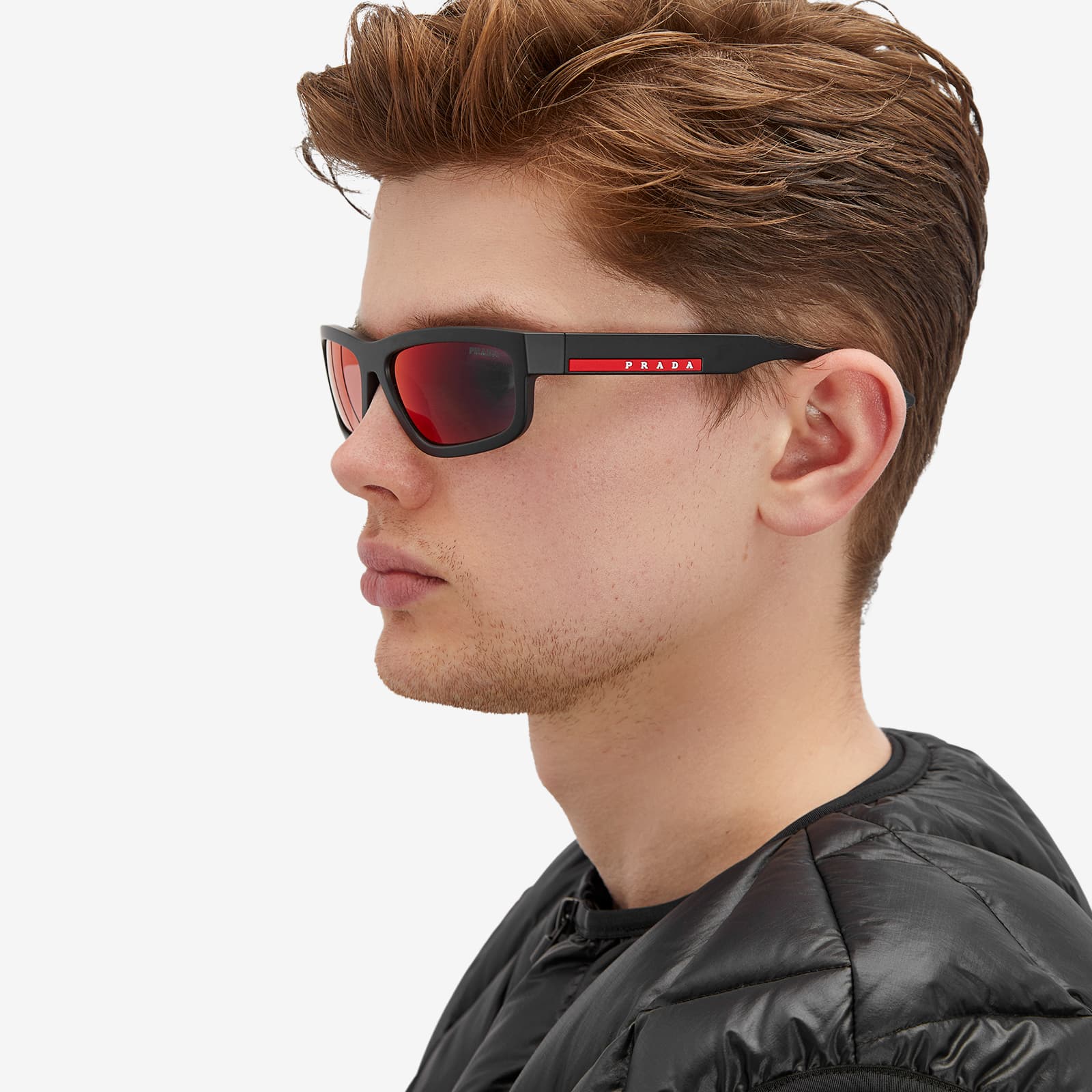 Prada Linea Rossa 05ZS Sunglasses Black | END. (KR)