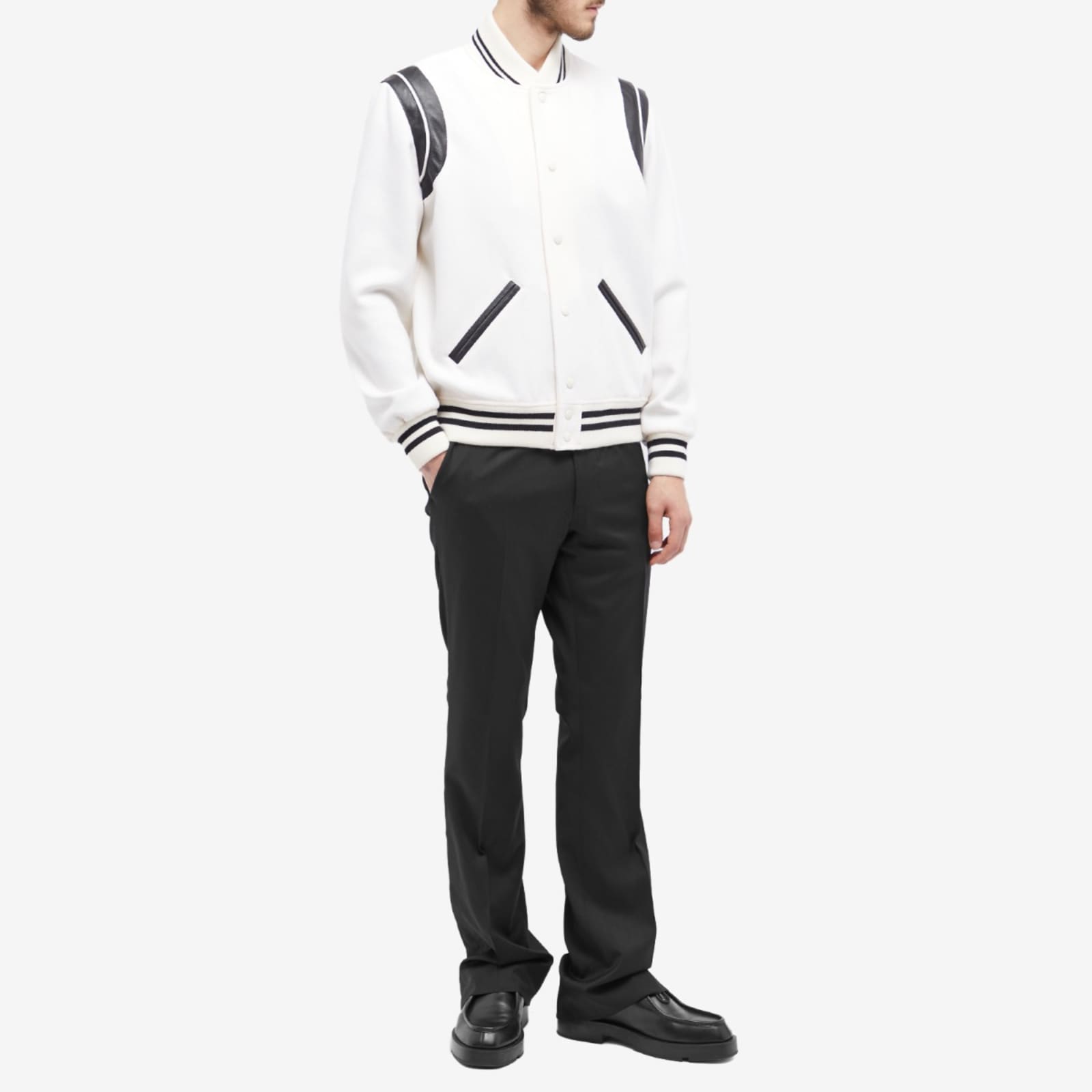 AMIRI Wool Kick Falir Pants Black | END. (GB)